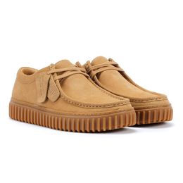 Clarks Torhill Lo Wildleder Herren Dunkel Sand Schuhe
