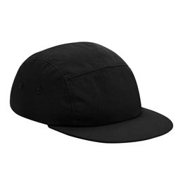 Beechfield - Camper-M&uuml;tze 5 Segmente f&uuml;r Herren/Damen Unisex (Schwarz)