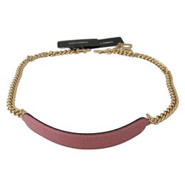 Dolce & Gabbana Dolce & Gabbana en cuir rose en cuir or accessoire &eacute;paule