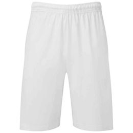 Fruit of the Loom - Shorts f&uuml;r Herren/Damen Unisex (Wei&szlig;)