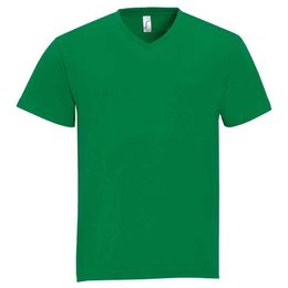 SOLS Herren Victory T-Shirt mit V-Ausschnitt (Irisches Gr&uuml;n)