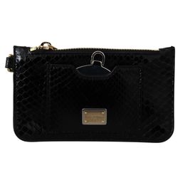 Dolce & Gabbana Dolce & Gabbana en cuir noir Miroir de bracelet miroir Agnese pour femmes