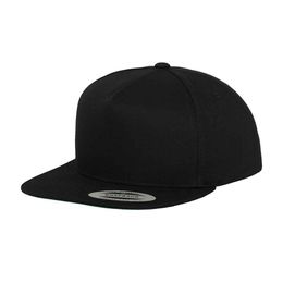 Flexfit - "Classic" Snapback M&uuml;tze 5 Segmente (Schwarz)