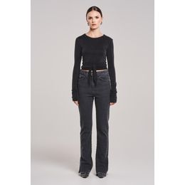 BENU Cupro-Bluse mit Bindeband
