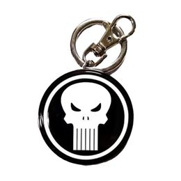 The Punisher - Schl&uuml;sselanh&auml;nger, Metall, Logo (Schwarz)