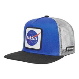 Capslab - Trucker Cap f&uuml;r Herren/Damen Unisex (Schwarz/Blau/Grau)