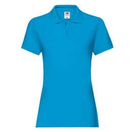 Fruit of the Loom - "Premium" Poloshirt f&uuml;r Damen (Azure Blau)