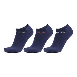 Replay - "Banderole" Liner Socken f&uuml;r Herren/Damen Unisex (3er-Pack) (Dunkelblau)