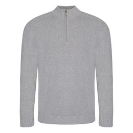 Ecologie - "Wakhan" Sweatshirt f&uuml;r Damen, mit kurzem Rei&szlig;verschluss, Nachhaltig (Grau meliert)