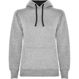Roly - "Urban" Kapuzenpullover f&uuml;r Damen (Grau meliert/Schwarz)