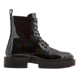 Armani Exchange - Stiefeletten f&uuml;r Damen, Leder (Schwarz)