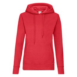 Fruit of the Loom - "Classic" Kapuzenpullover f&uuml;r Damen (Rot)