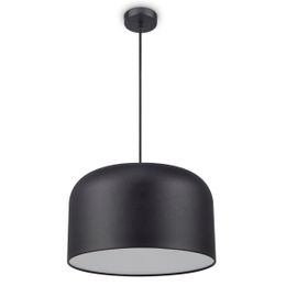 Paco Home Pendelleuchte "BOWL", schwarz (schwarz, wei&szlig;), 1, &Oslash; 25cm, Leuchten, Pendelleuchte