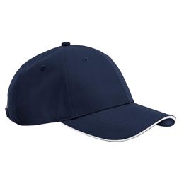 Beechfield - "Team Sports-Tech" Baseball-M&uuml;tze (Dunkelblau/Wei&szlig;)
