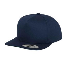 Flexfit - "Classic" Snapback M&uuml;tze 5 Segmente (Marineblau)