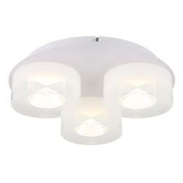 Globo LIGHTING LED Deckenleuchte "BELINDA", wei&szlig;, &Oslash; 38cm H: 11,5cm, 1 Stk., Leuchten, Deckenlampe/4000K/ &oslash;: 380mm/Wohnzimmer, LED Deckenleuchte