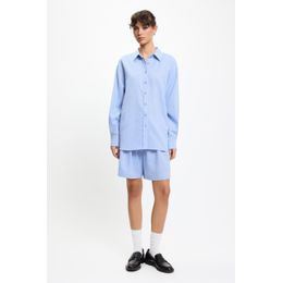 BENU Blaues Leinenhemd