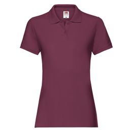 Fruit of the Loom - "Premium" Poloshirt f&uuml;r Damen (Burgunderrot)