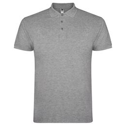 Roly - "Star" Poloshirt f&uuml;r Herren, meliert (Grau meliert)