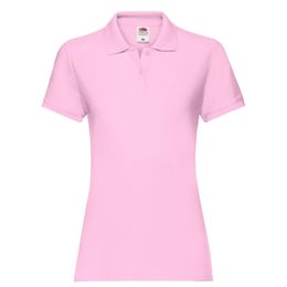 Fruit of the Loom - "Premium" Poloshirt f&uuml;r Damen (Hellrosa)