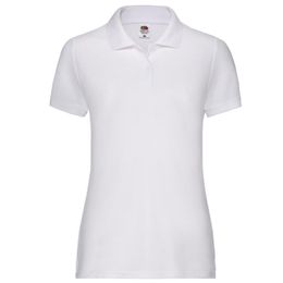 Fruit of the Loom - "65/35" Poloshirt f&uuml;r Damen (Wei&szlig;)