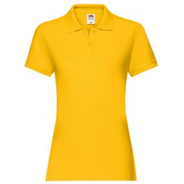 Fruit of the Loom - "Premium" Poloshirt f&uuml;r Damen (Sonnenblume)