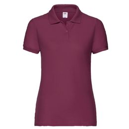 Fruit of the Loom - "65/35" Poloshirt f&uuml;r Damen (Burgunderrot)