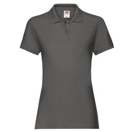 Fruit of the Loom - "Premium" Poloshirt f&uuml;r Damen (Hellgrau)