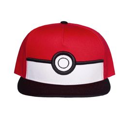 Pok&eacute;mon Pokemon - Baseball-M&uuml;tze f&uuml;r Herren/Damen Unisex (Rot/Wei&szlig;/Schwarz)