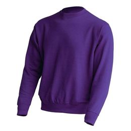 JHK - Sweatshirt Rundhalsausschnitt f&uuml;r Herren/Damen Unisex (Violett)