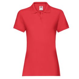 Fruit of the Loom - "Premium" Poloshirt f&uuml;r Damen (Rot)