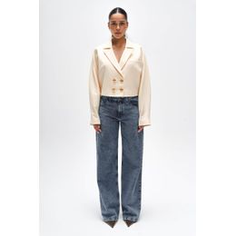 BENU Damen Kurzer Buttergelber Blazer