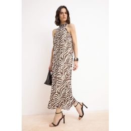 Damen Maxikleid mit Tiermotiv, &auml;rmellos, l&auml;ssig/alltagstauglich, A-Linie