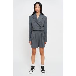 BENU Damen Kurze Dunkelgraue Hose