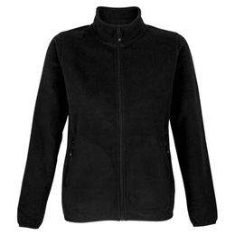 SOLS - "Factor" Fleecejacke f&uuml;r Damen, Mit Rei&szlig;verschluss (Schwarz)