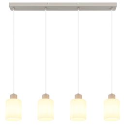 Globo LIGHTING H&auml;ngeleuchte "TRENT", sandfarben matt, 4, H: 120cm, 1 Stk., Leuchten, Sandfarbene H&auml;ngeleuchte mit Glas opal, h&ouml;henverstellbar, H&auml;ngeleuchte