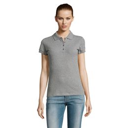 SOLS - "Passion" Poloshirt f&uuml;r Damen (Grau meliert)