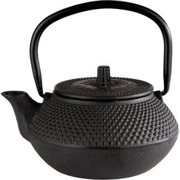 Teekanne APS "Asia", schwarz, B:12,5cm H:12,5cm, Gusseisen, Kannen, Gusseisen, innen emailliert, f&uuml;r 1-2 Tassen