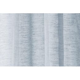 Gardine HOMING "Oskar" Gr. 1, blau (aquablau), B:140cm H:245cm, Polyester, Gardinen, Gardine, Fertigschal