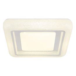 Globo LIGHTING LED Deckenleuchte "MARCIA", wei&szlig;, 1 Stk., Leuchten, Deckenlampe/quadratisch/Wohnzimmer/Schlafzimmer/elegant, LED Deckenleuchte