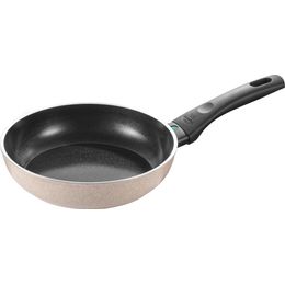 Bratpfanne Ballarini "Ledro", beige, B:20,8cm H:4,9cm L:36,6cm &Oslash;:20cm, Pfannen, Bratpfanne, Keramikbeschichtung, recyceltes Aluminium, Thermopoint, Made in Italy
