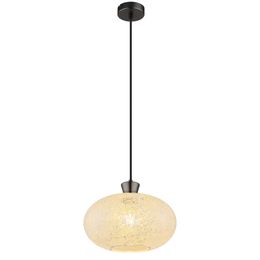 Globo LIGHTING H&auml;ngeleuchte "BROKANA", schwarz, chromfarben matt, 1, &Oslash; 30cm H: 120cm, 1 Stk., Leuchten, H&auml;ngeleuchte f&uuml;r Esszimmer Mosaik modern, H&auml;ngeleuchte