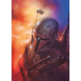 Bild Komar "Star Wars Classic Mandalorian", bunt (farbe bild(er): bunt), B:50cm H:70cm, Holz, Papier, Bilder, Bild, Wandbild zur Dekoration im Kinderzimmer - ohne Rahmen