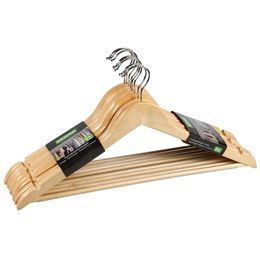 Kleiderb&uuml;gel Kesper "Formkleiderb&uuml;gel, 8er Pack, FSC zertifiziert", natur, B:44,5cm H:1,2cm T:23,5cm, Holzwerkstoff, Kleiderb&uuml;gel, Kleiderb&uuml;gel, mit Rockkerben und Hosensteg
