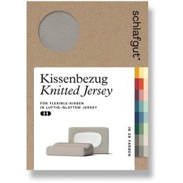 Kissenbezug Schlafgut "Pure flexibler Kissenbezug f&uuml;r Nackenst&uuml;tzkissen", beige (sand mid), B:40cm L:140cm, Bio-Baumwolle, Obermaterial: 95% Baumwolle, 5% Elasthan, Kissenbez&uuml;ge, Kissenbezug, Bio-Baumwolle mit Elasthan, mit Gummizug, b&uuml;gelfrei