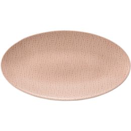 Servierplatte Seltmann Weiden "Life Fashion", rosa (posh rose), B:17,9cm H:2,5cm L:32,9cm T:17,9cm, Porzellan, Servierplatten, Servierplatte, Platte oval