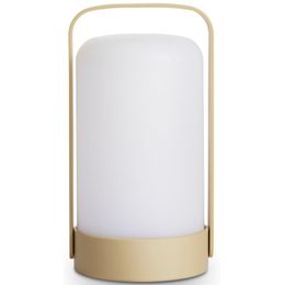 Paco Home Tischleuchte "ISA", gelb, &Oslash; 12cm H: 22cm, Leuchten, Outdoor LED Tischlampe Balkon F&uuml;r Au&szlig;en Retro Ohne Schalter Aufladbar, Tischleuchte