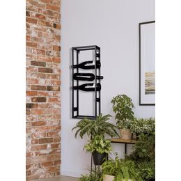 Weinregal Mirrors and More "Annabell", schwarz, B:25cm H:69cm T:12,5cm, Metall, Regale, Weinregal, Platz f&uuml;r 6 Flaschen