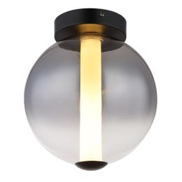 Globo LIGHTING Deckenleuchte "LACY", schwarz (schwarz matt), 1, &Oslash; 25cm H: 28,5cm, 1 Stk., Leuchten, Deckenleuchte Schwarz, Glaskugel, Acryl opal, LED 19W, Deckenleuchte
