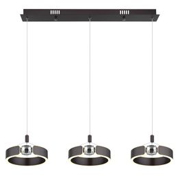 Globo LIGHTING H&auml;ngeleuchte "HENDRICKS", braun (bronzefarben geb&uuml;rstet), H: 125cm, 1 Stk., Leuchten, H&auml;ngelampe Esszimmer-Leuchte Esstischleuchte Wohnzimmer, H&auml;ngeleuchte